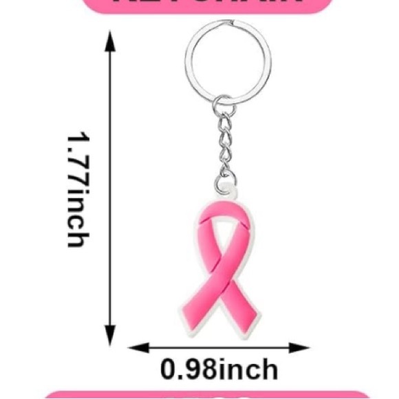 Accessories | New Breast Cancer Ribbon Keychain | Poshmark